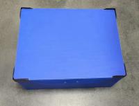 China Blue Plastic Reusable Anti-Static PP Crates - 6mm Thickness, Stackable Turnover Boxes for Industrial Transportation for sale