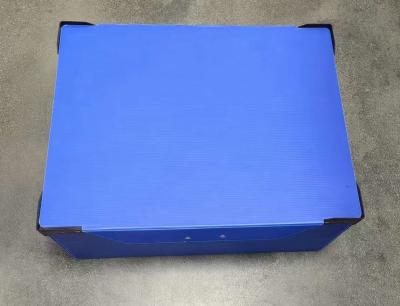 China Blue Plastic Reusable Anti-Static PP Crates - 6mm Thickness, Stackable Turnover Boxes for Industrial Transportation for sale