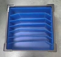 China Blue Plastic Reusable Anti-Static PP Crates - 6mm Thickness, Stackable Turnover Boxes for Industrial Transportation for sale