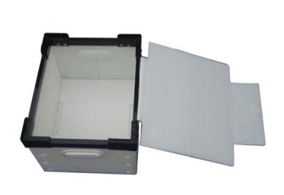 China Hollow Sheet Plastic Reusable Boxes 555x415x115mm with 50kg Load Capacity - UV-Resistant Corrugated Crates for sale