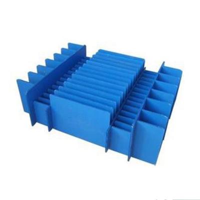 China Durable Plastic Turnover Box with Dividers 600×400×220mm PP Hollow Board Storage Crate for sale