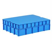 China Durable Plastic Turnover Box with Dividers 600×400×220mm PP Hollow Board Storage Crate for sale