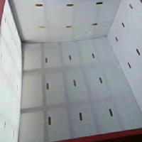 China White Rectangular Corrugated Plastic Turnover Box 2mm-20mm Thickness with 10x Glass Impact Strength for Shipping and Storage for sale