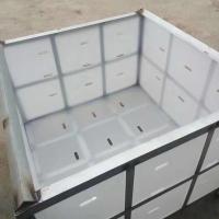 China White Rectangular Corrugated Plastic Turnover Box 2mm-20mm Thickness with 10x Glass Impact Strength for Shipping and Storage for sale