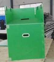 China Green Blue Plastic Reusable Boxes 2mm-20mm Thickness Corrugated Totes with Strong Loading Capacity for sale