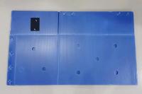 China Recyclable Plastic Cartons Blue Corrugated Tote Boxes Waterproof for sale