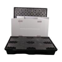 China 800×600mm Plastic Pallet Box with Foldable Sleeve, 300kg Capacity and -20°C to +120°C Temperature Range for sale