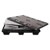 China 800×600mm Plastic Pallet Box with Foldable Sleeve, 300kg Capacity and -20°C to +120°C Temperature Range for sale