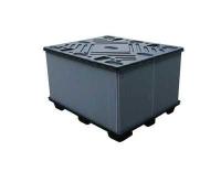 China PP Plastic Pallet Bin 300kg Capacity Collapsible Design Corrosion Resistant for Industrial Use for sale