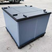 China 1120mm Collapsible Pallet Bin with 6mm HDPE Base and 90mm PP Sides for Agricultural Storage for sale