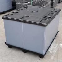 China 1120mm Collapsible Pallet Bin with 6mm HDPE Base and 90mm PP Sides for Agricultural Storage for sale