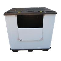 China Small Reusable Pallet Boxes 2mm-11mm Collapsible Plastic Moving Bins 1100x1150x800mm for sale