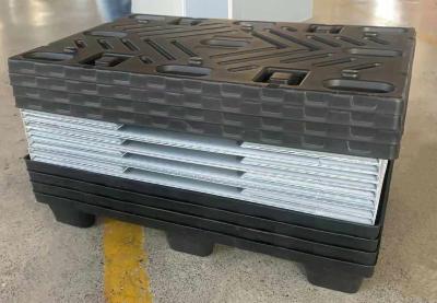 China Customized Plastic Pallet Box 440x340x155mm with 300kg Load Capacity - Foldable Industrial Storage Crate for sale