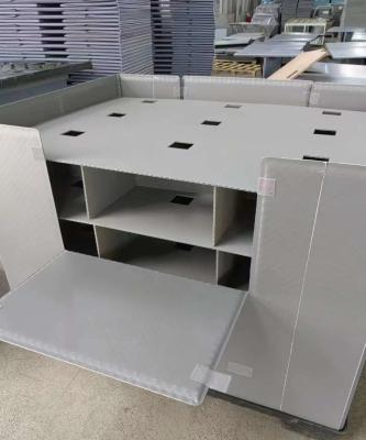 China Rectangular Plastic Pallet Box Heavy Duty Folding Pallet Boxes Environmntally Friendly for sale