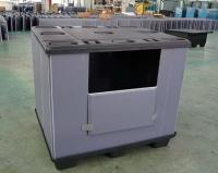 China Waterproof Collapsible Plastic Pallet Box 1200x1000x1000mm 300kg Capacity with Lid for sale