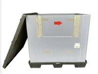 China Plastic Pallet Box 565x455x290mm PP Honeycomb Sheet Reusable Nestable Container 1000kg for sale