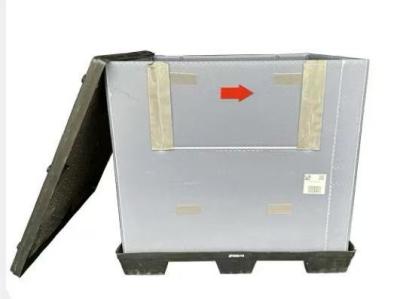 China Plastic Pallet Box 565x455x290mm PP Honeycomb Sheet Reusable Nestable Container 1000kg for sale