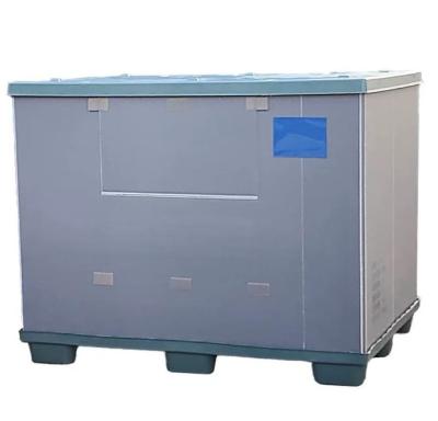China Square Collapsible Pallet Container 1200×1000×810 mm with 4000KG Static Load and 300KG Capacity for sale
