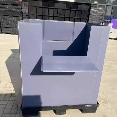 China Custom Plastic Pallet Boxes 300kg Capacity 1200×1000×360mm Foldable Recyclable Bulk Container for sale