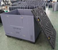 China UV Resistant Foldable Pallet Box 1200x1000x975mm with 1000kg Load Capacity for Marine Logistics for sale