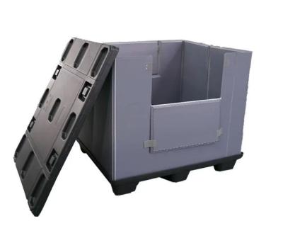 China Impact Resistant Plastic Pallet Box 1200x1000x810mm with 300kg Capacity for Industrial Packaging for sale