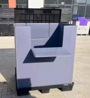 China Honeycomb Sheet Plastic Pallet Box 1200×1000×810mm with 1500kg Load Capacity - UV Resistant Collapsible Design for sale