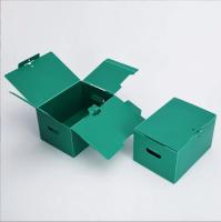 China Printable Corrugated Plastic Tote Boxes 2-20mm Thickness Up to 1500mm Width Waterproof Stackable Storage for sale