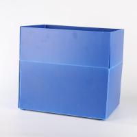 China Custom Blue PP Corrugated Folding Carton Boxes 2-20mm Thickness ≤1500mm Length Waterproof Packaging for sale