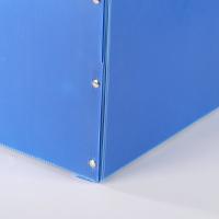 China Custom Blue PP Corrugated Folding Carton Boxes 2-20mm Thickness ≤1500mm Length Waterproof Packaging for sale
