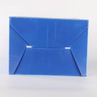 China Custom Blue PP Corrugated Folding Carton Boxes 2-20mm Thickness ≤1500mm Length Waterproof Packaging for sale