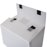 China White Large Plastic Crates Recyclable Corrugated Plastic Totes High Sustainability for sale