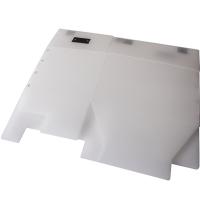 China White Large Plastic Crates Recyclable Corrugated Plastic Totes High Sustainability for sale