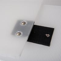 China White Large Plastic Crates Recyclable Corrugated Plastic Totes High Sustainability for sale