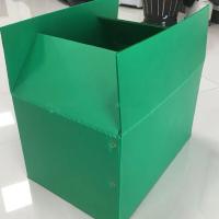 China Green Corrugated PP Box 2mm-20mm Thickness Waterproof Stackable Tote Container for sale