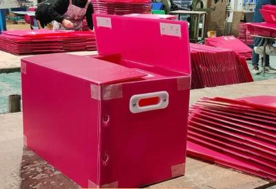 China Custom Corrugated Plastic Storage Boxes - Stackable PP Box with -20°C to 100°C Temperature Resistance and 2mm-20mm Thickness Options for sale