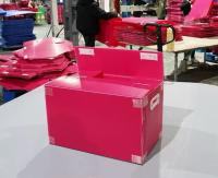 China Custom Corrugated Plastic Storage Boxes - Stackable PP Box with -20°C to 100°C Temperature Resistance and 2mm-20mm Thickness Options for sale