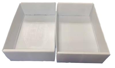 China Custom White Plastic Corrugated Boxes 2-20mm Thickness Waterproof Storage Crates for Wardrobe Organization for sale