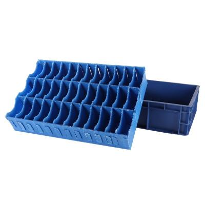 China Blue Plastic Divider Boxes 50kg Capacity 4-12mm PP Corrugated Storage Crates for sale