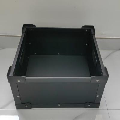 China Custom Black Corrugated Plastic Shipping Boxes - High Bearing Capacity, Impact Resistant, Various Sizes Available for sale