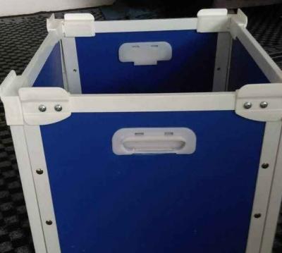 China Reusable Plastic Shipping Box Customized Plastic Moving Totes UV Resistant for sale