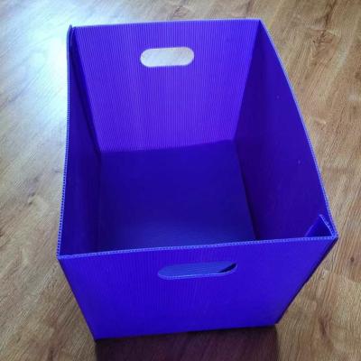 China Shakeproof Corrugated Plastic Tote Boxes - Waterproof, 2mm to 20mm Thickness, -20°C to 100°C Temperature Range for sale