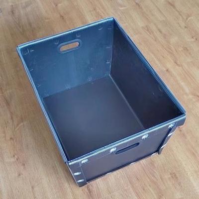 China Custom Recyclable Plastic Shipping Boxes - Corrugated PP Crates 2-20mm Thickness, -20°C to 100°C Temperature Range for sale