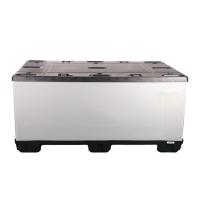 China Gray Plastic Collapsible Pallet Box 800×600 to 2070×1150 mm Custom Sizes | 11-48 KG Weight Range for sale