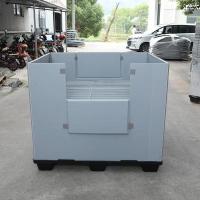 China Recyclable Plastic Collapsible Box 10L Capacity Waterproof Pallet Container with Customizable Latch for sale