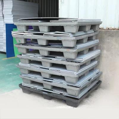 China Waterproof Plastic Collapsible Box 800×600mm to 2070×1150mm Stackable Storage Container with HDPE Base for sale