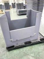China Reusable Plastic Foldable Boxes 800×600 to 2070×1150mm Gray Collapsible Crates with -20°C to +120°C Temperature Range for sale