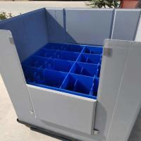 China Stackable Foldable Plastic Crates with 300kg Capacity and 2mm-11mm Thickness Options for Industrial Storage for sale