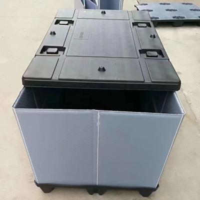 China Plastic Collapsible Pallet Box 300kg Capacity Foldable Storage Container 2mm-11mm Thickness for sale