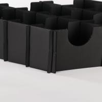 China Custom Rectangular PP Corrugated Crates with 15 Anti-Static Dividers, 2-20mm Thickness, 1500mm Max Size for sale