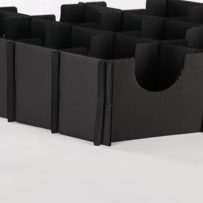 China Custom Rectangular PP Corrugated Crates with 15 Anti-Static Dividers, 2-20mm Thickness, 1500mm Max Size for sale